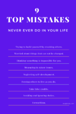 9 Top Mistakes That You Should Avoid For Success In Life | Simply Life Tips