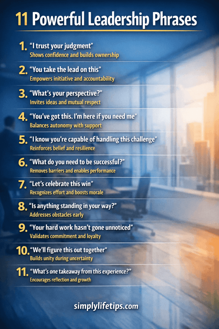 Powerful Leadership Phrases: 11 Words Use To Build Trust